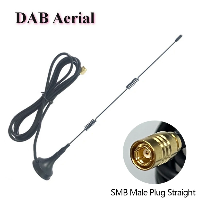 1Set Car Roof Radio Antenna DAB Aerial 24.5cm Magnetic Base High Gain ...