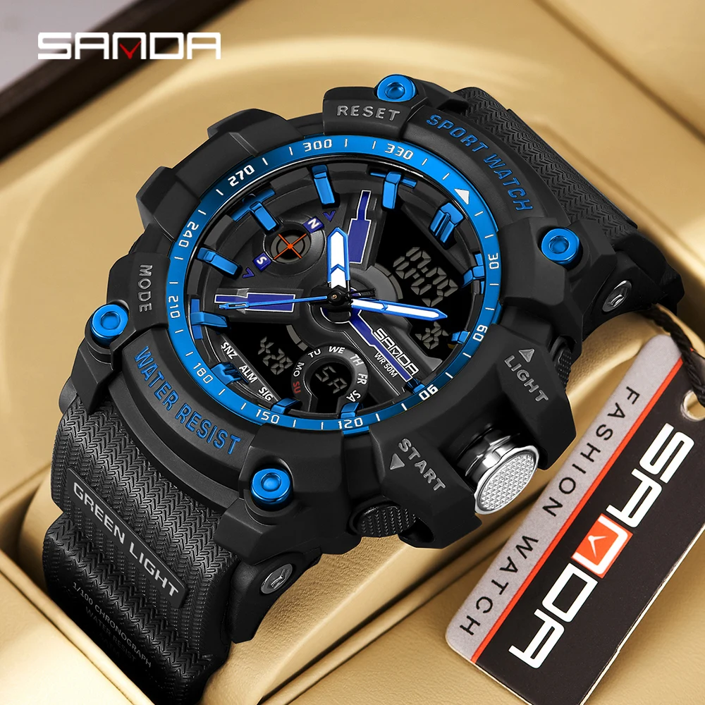SANDA-New-Military-Shock-Watches-G-Style-Clock-For-Men-Boy-Quartz ...
