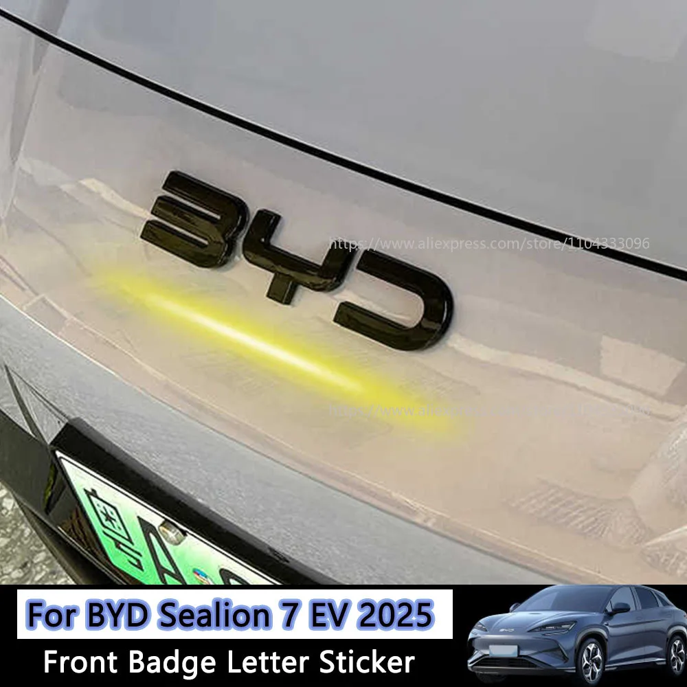For BYD Sealion 7 Sea lion 07 EV 2024 2025 Black Front Emblem ...