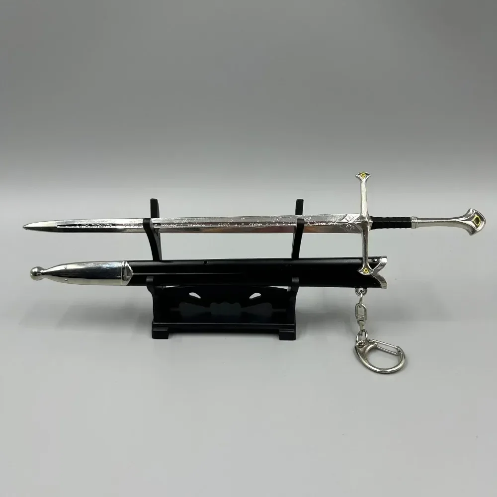 22cm-Aragorn-Narthil-Sword-Elves-Anduril-Medieval-Weapon-Ring-Metal ...