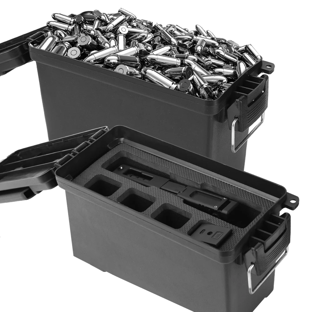 Ammo Box Metal Vicbre 30/50 CAL Metal Ammunition Box - Lockable ...