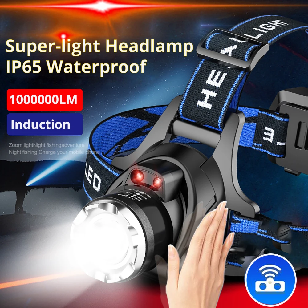 800-Meters-Strong-light-5LED-Sensor-Headlight-zoom-Camping-Headlamp ...