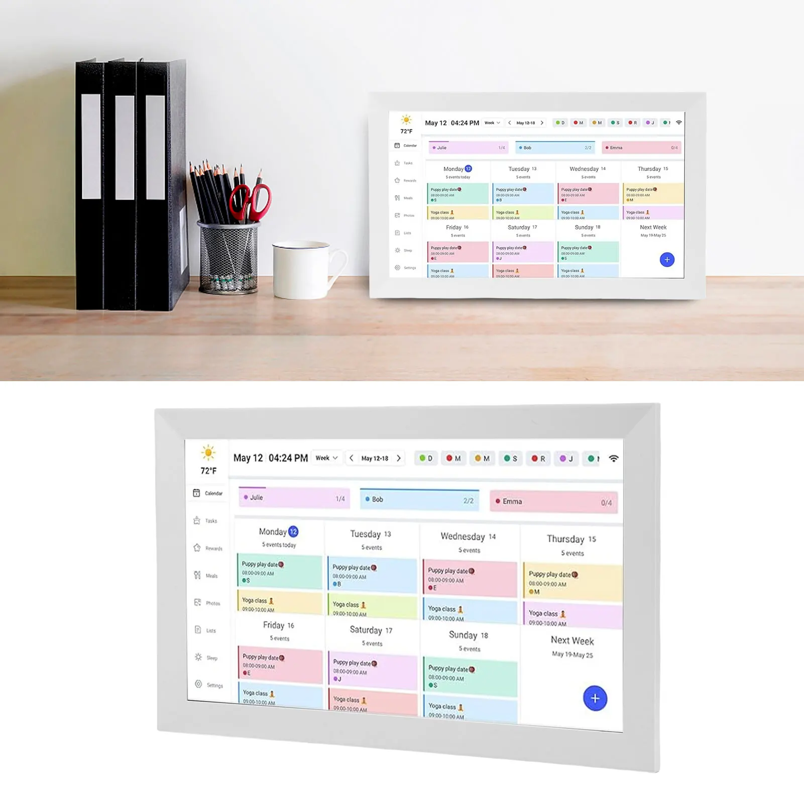 WiFi Smart Digital Calendar 15.6 Inch 1080P HD Touchscreen App Control ...