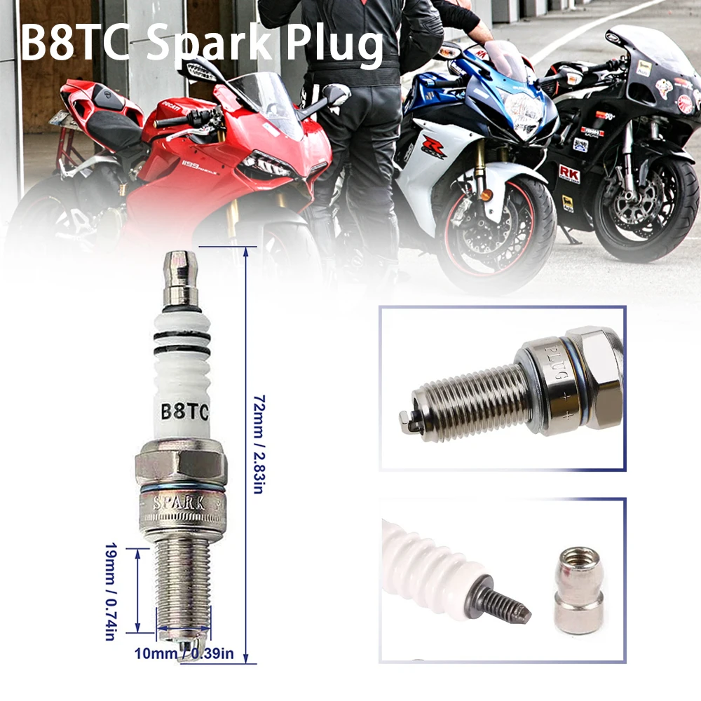 B8TC-Spark-Plug-Motorcycle-Spark-Plug-10mm-Thread-Repalces-B8rtc-RG94C ...