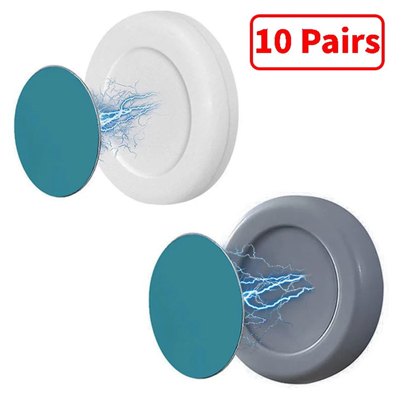 10-Pairs-Strong-Magnetic-Hooks-Wall-Mount-Remote-Control-Magnet-Holders ...