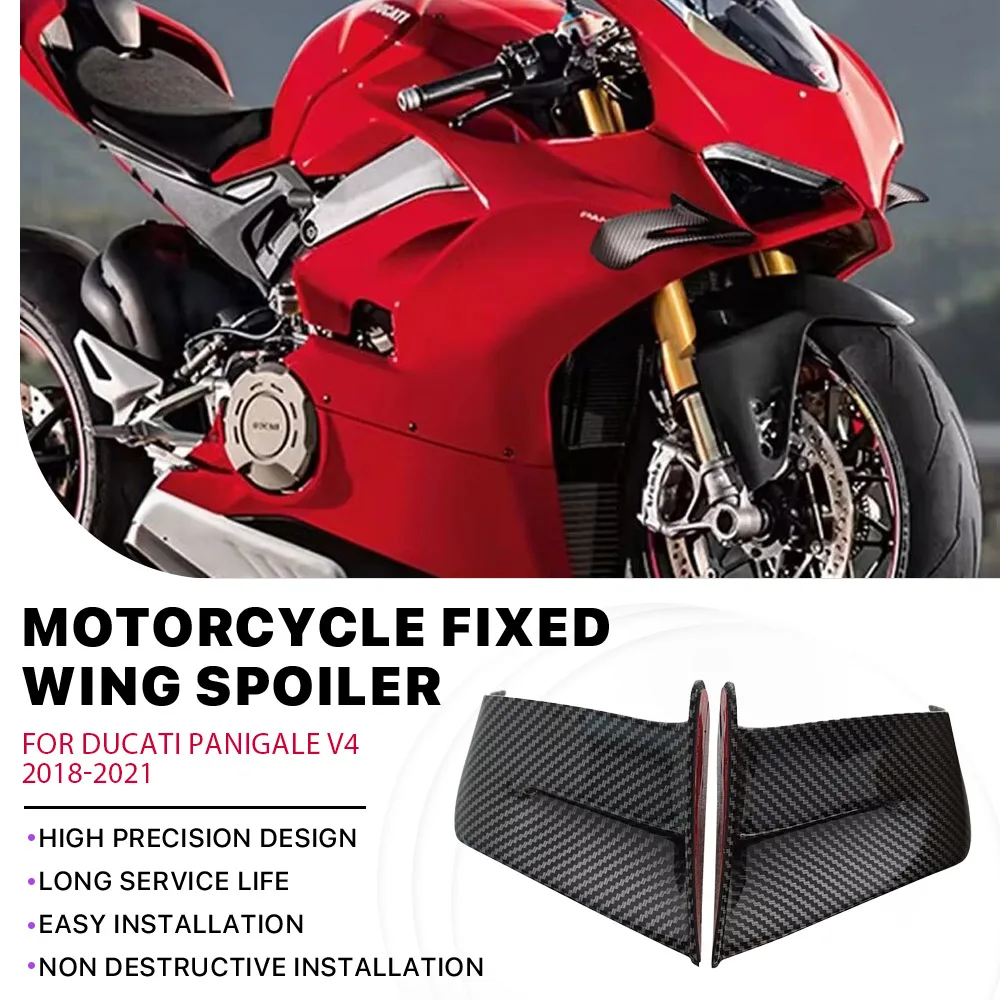 Motorcycle Winglets Spoiler Carbon For DUCATI PANIGALE V4 V4S V4R SP ...