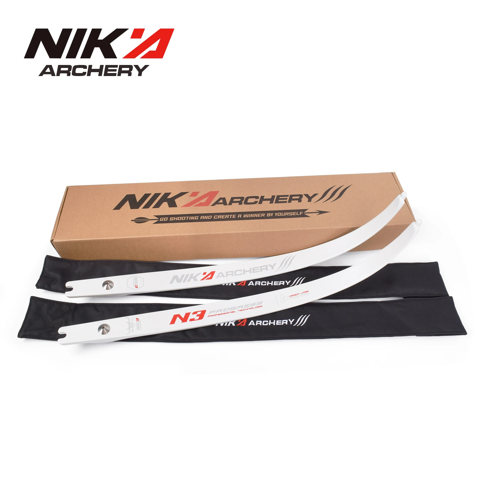 1Pair-68-N3-NIKA-ARCHERY-Recurve-Bow-Limbs-Progress-Series-with-55 ...