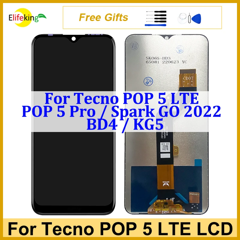 6.52'' LCD For Infinix Tecno POP 5 LTE / 5 Pro Display Touch Screen For ...