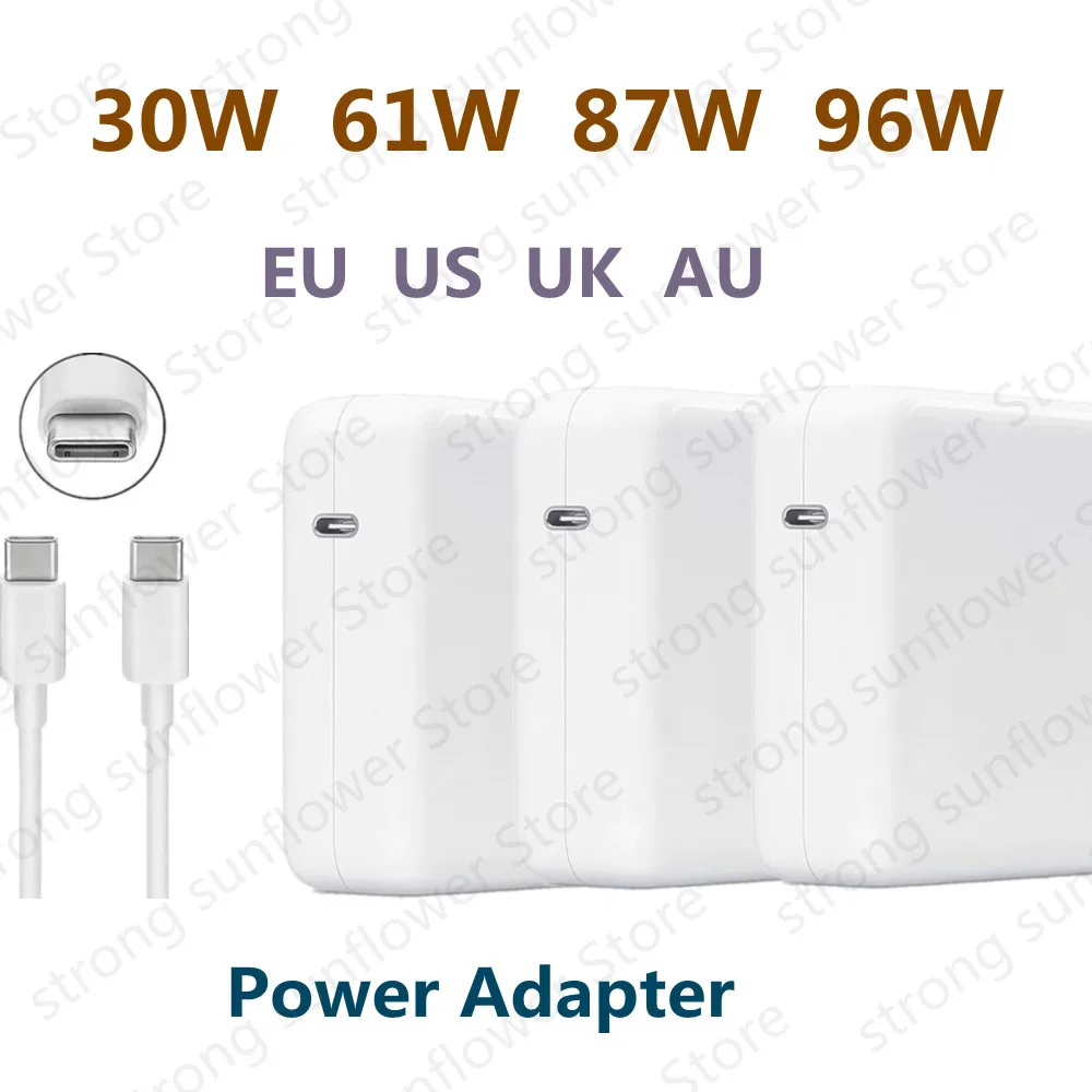 30W-61W-87W-96WPD-USB-C-Notebook-Laptops-Power-Adapter-Type-C-Fast ...