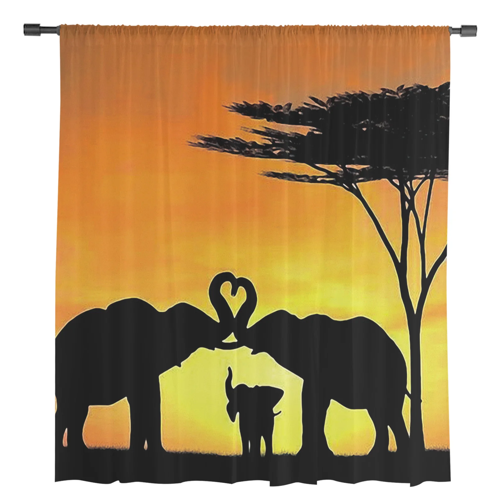 Modern Elephant Silhouette