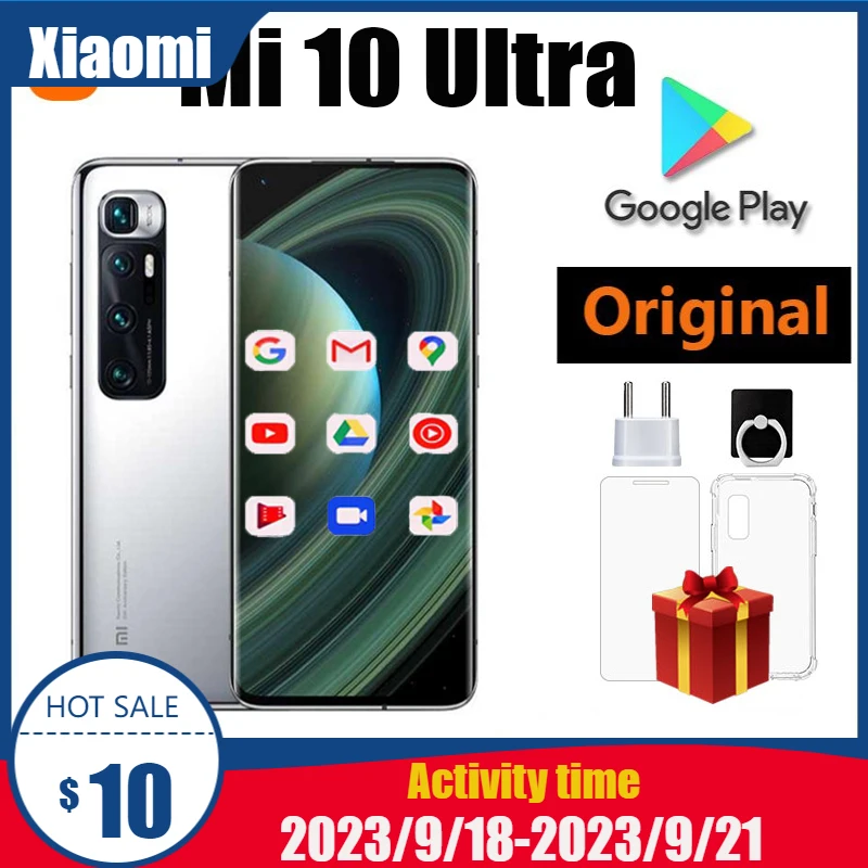 Original Xiaomi 10 Ultra Smarphone 5G Cellphone Mi Qualcomm Snapdragon 865 48 MP Camera 4500mAh ...