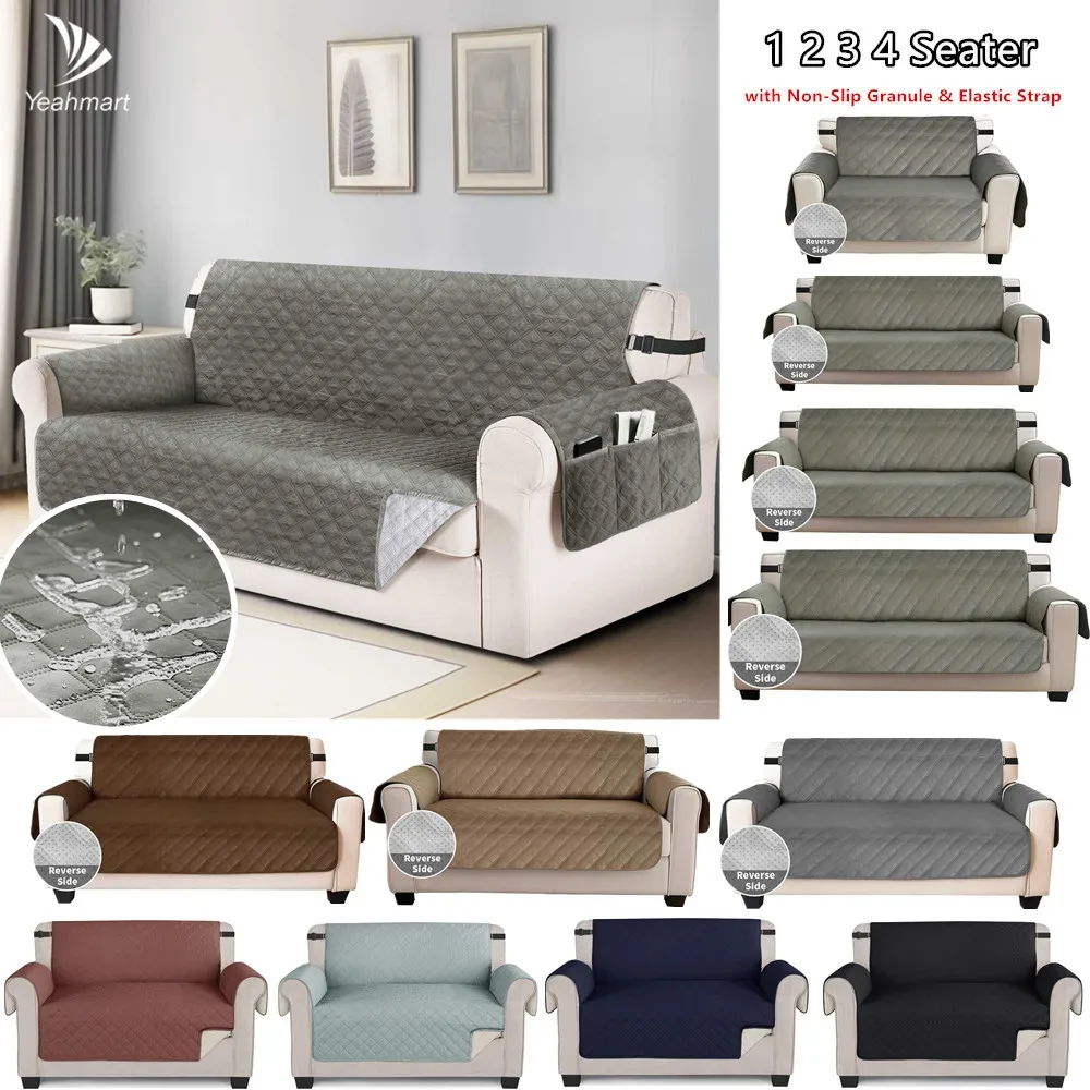 100-Waterproof-Couch-Cover-Sofa-Slipcover-with-Non-Slip-Granule-Elastic ...