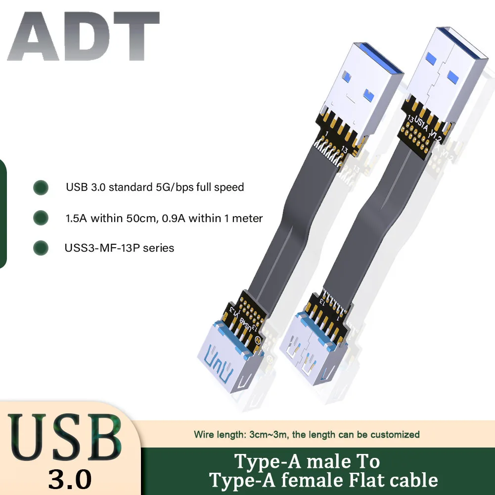 Raspberry Usb Extension Cable | Usb 90 Degree Flat Cable | Flat Cable ...