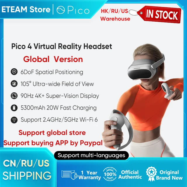 Global Version Pico 4 VR Headset All-In-One Virtual Reality Headset 3D ...