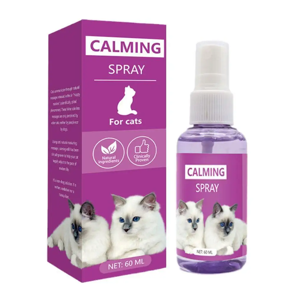 60ml-calming-spray-Feline-anti-stress-pheromone-emotional-soothing ...