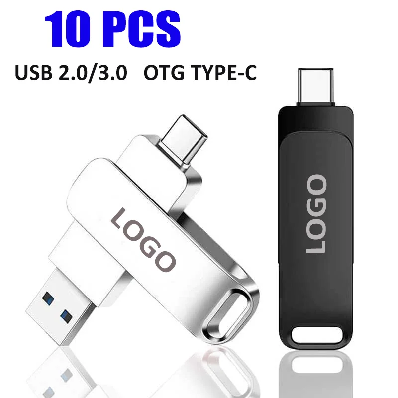 10Pcs-lot-TYPE-C-USB2-0-Flash-Drive-OTG-32GB-64GB-High-Speed-USB3-0 ...