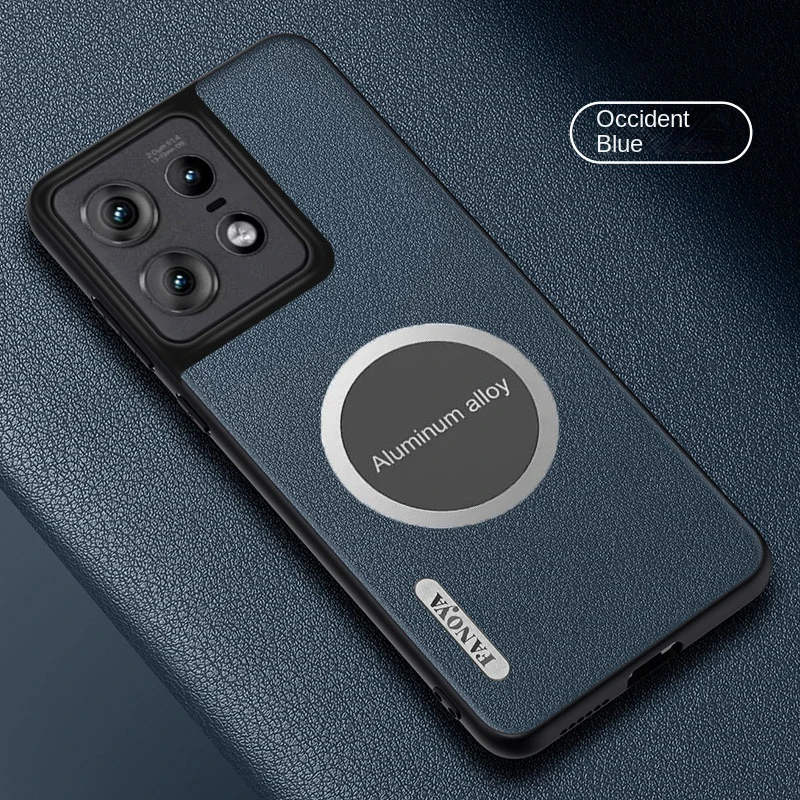 For-Motorola-Edge-50-Pro-Case-Luxury-PU-Skin-with-magnetic-Protective ...