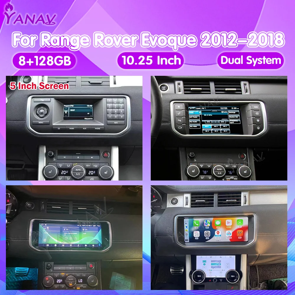 For Land Rover Range Rover Evoque 2012 2018 Car Radio Dual System ...