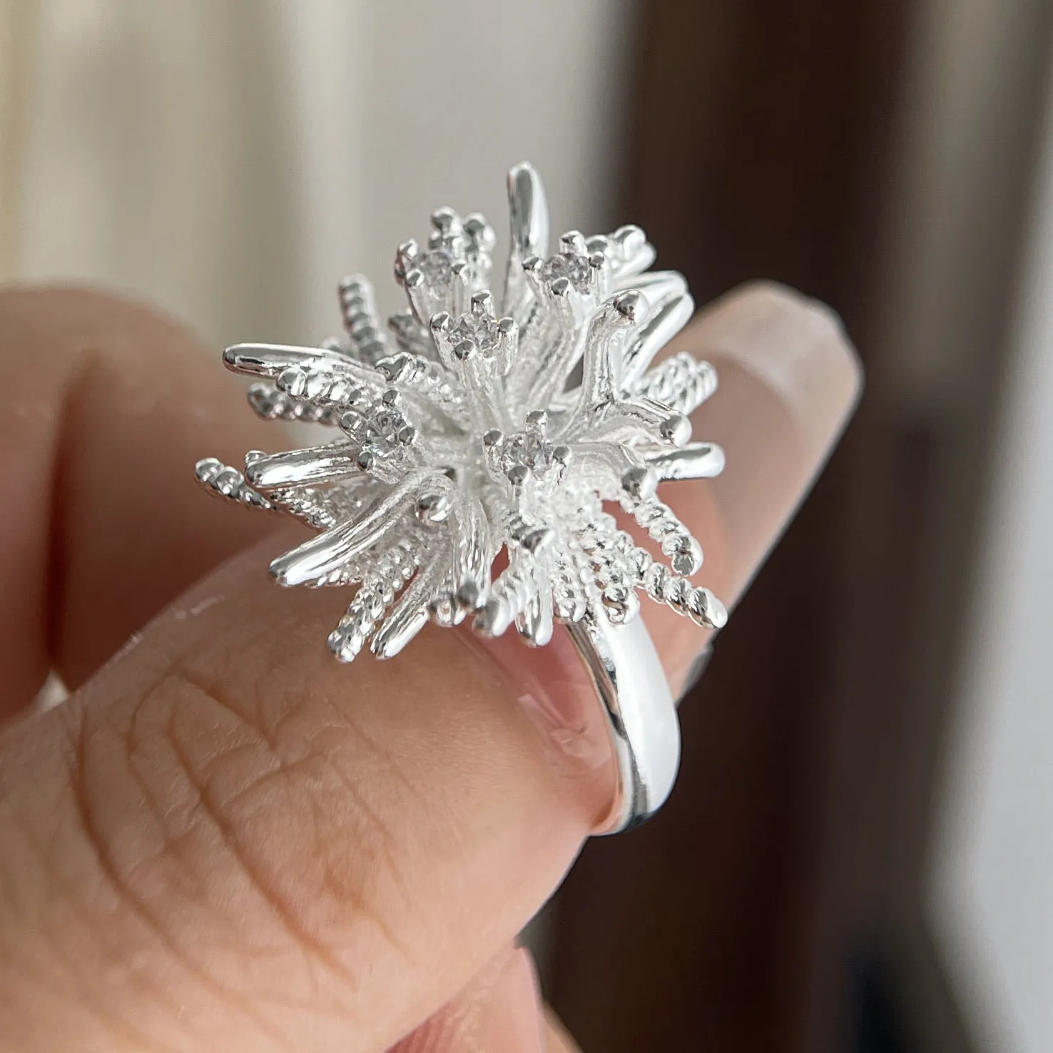 925 Sterling Silver Rings for Women Couple Minimalist Handmade Simple ...