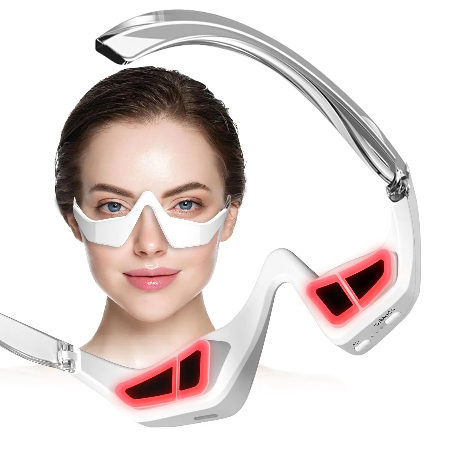 Red Light Therapy Device Microcurrent Eye Massager Red Light Eye Mask ...