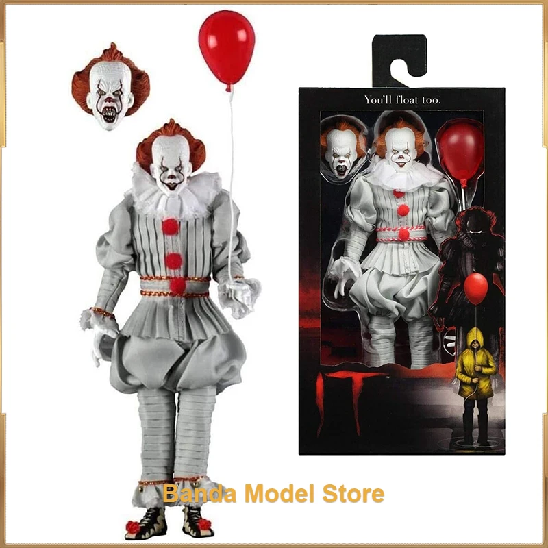 In-Stock-Original-NECA-2017-IT-Pennywise-8-Clothed-Scale-Action-Figure ...