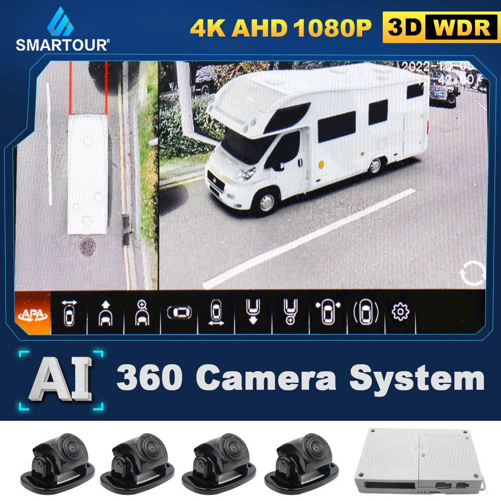 3D 360 AHD 4K 1080P ADAS AI Intelligence Camera Surround View System ...
