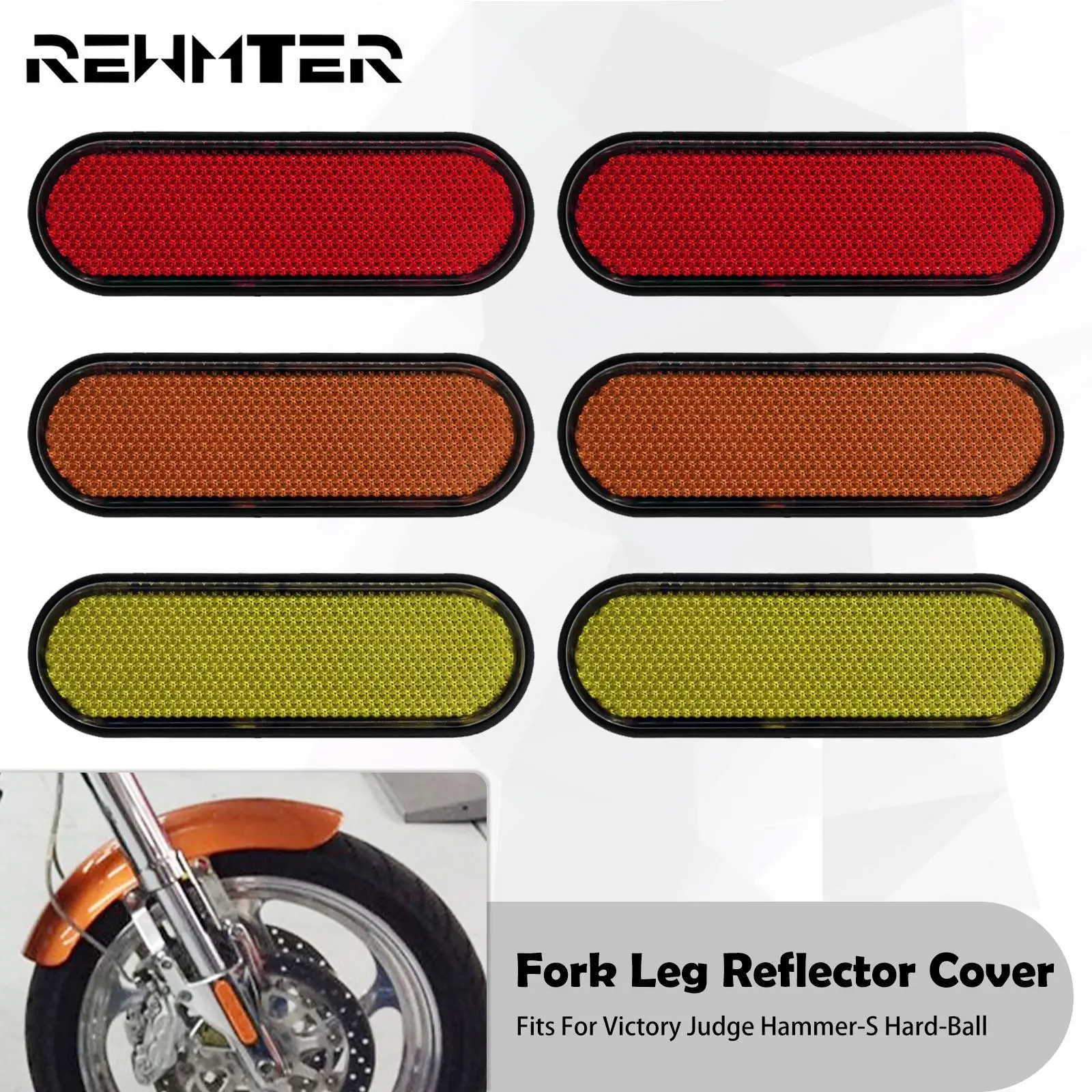 2xMotorcycle-Front-Fork-Reflector-Sticker-Lower-Legs-Slider-Safety ...