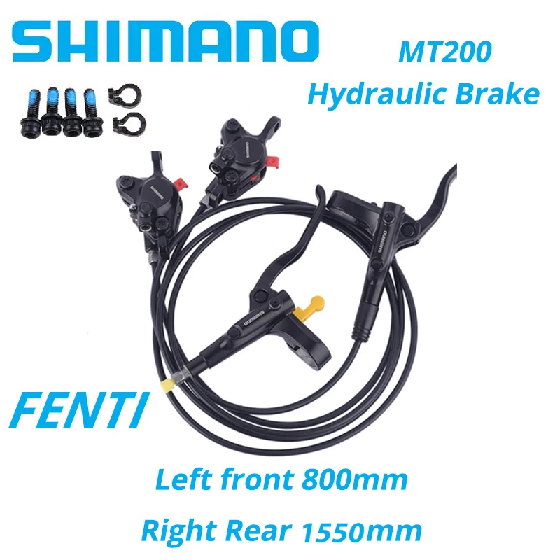 Shimano MT200 Hydraulic Brake MTB Mountain Bike Disc Brake Set BL MT200 ...
