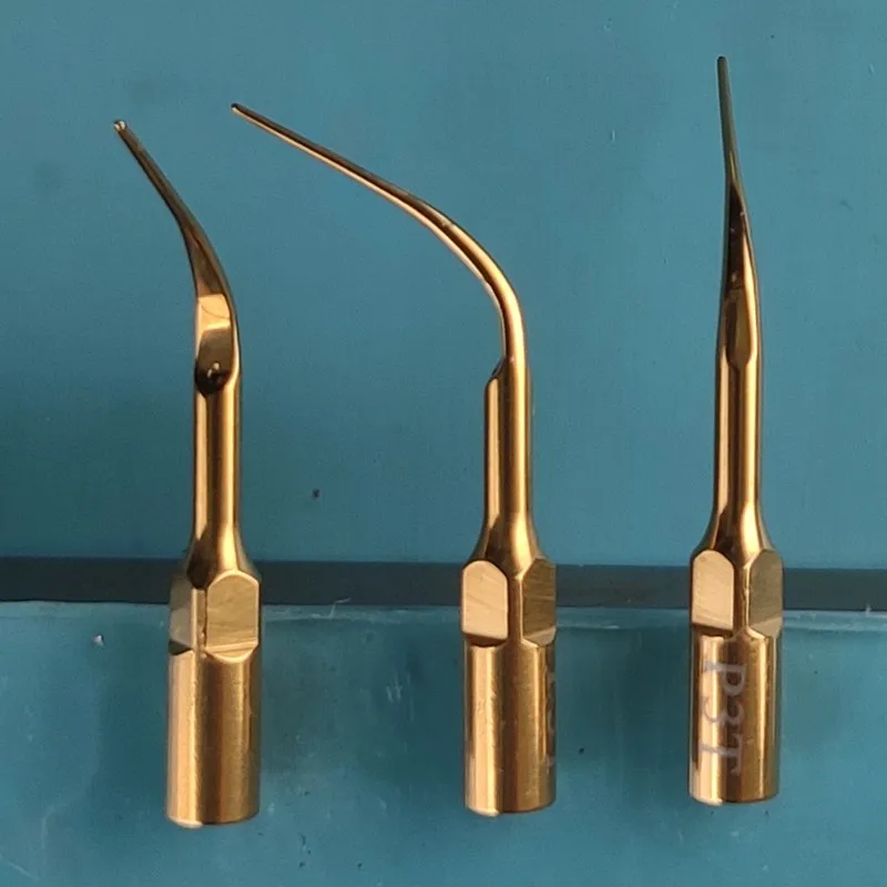 5Pcs/lot Titanium Gold Dental Ultrasonic Scaler Tips G1T G2T G3T G4T ...