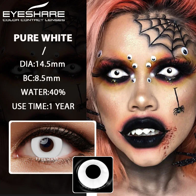 White Contacts Halloween