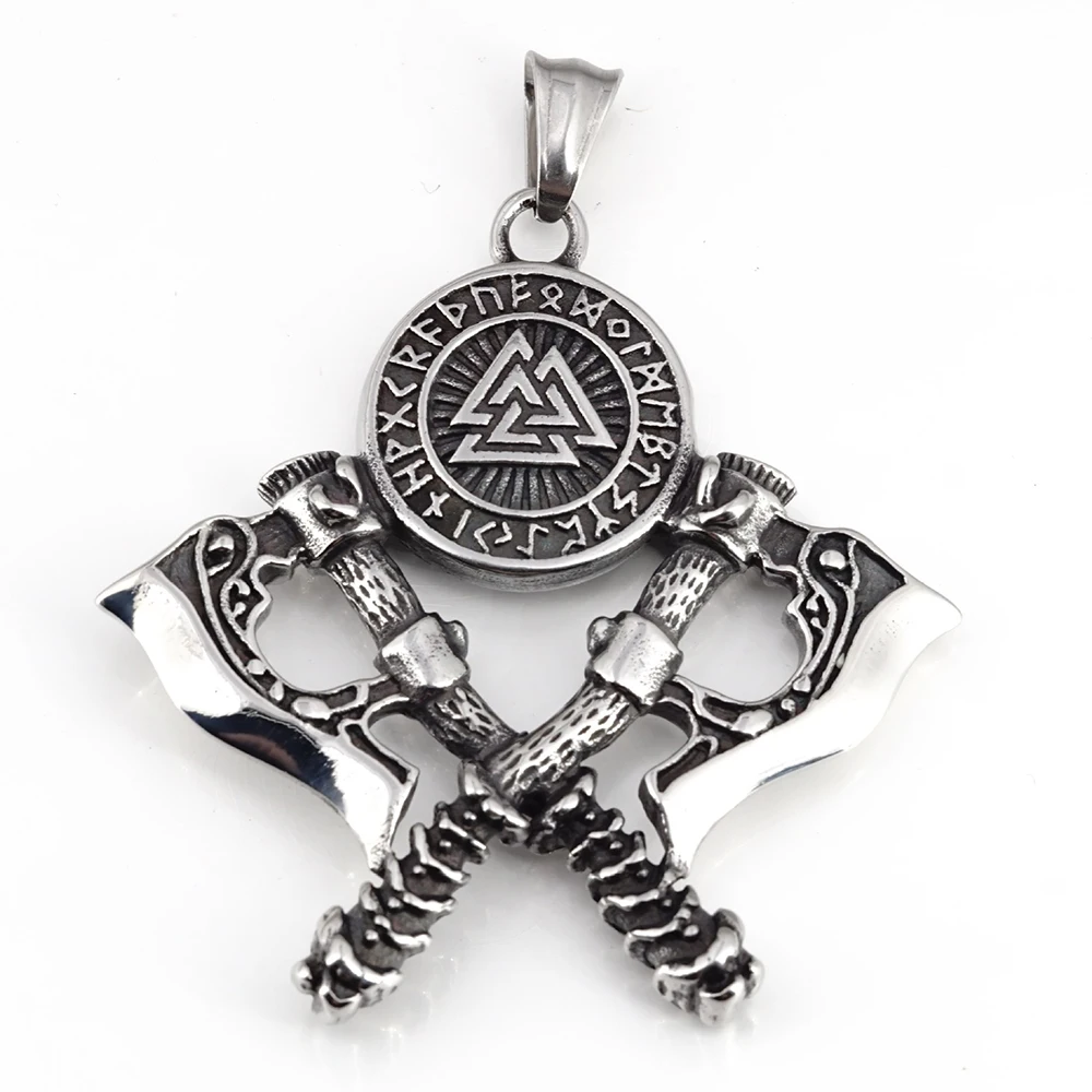 Nordic-Viking-Warrior-Double-Axe-Men-s-Pendants-Personalized-and ...