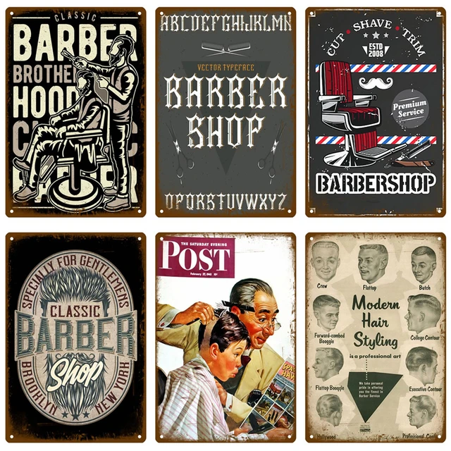 Vintage Barbershop Signs