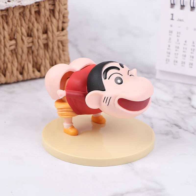 Crayon Shin Chan Action Figures Car Ornaments Butt Shaking Silicone Ass ...
