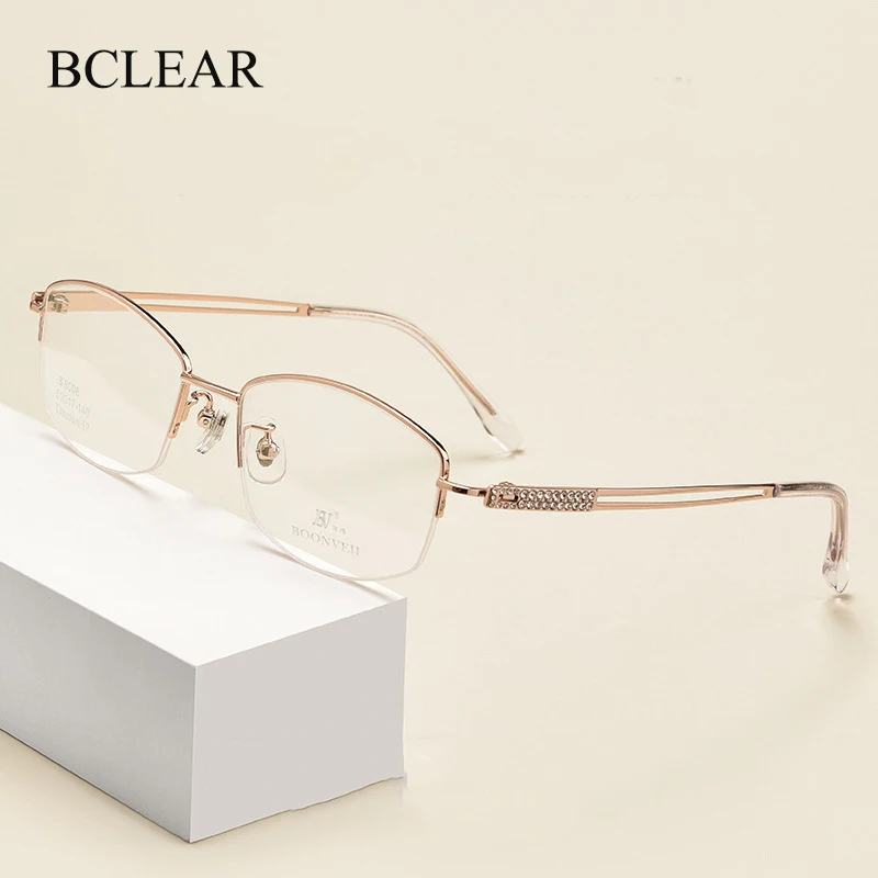 BCLEAR-2023-New-Arrival-Vintage-Women-Eyeglass-Frame-Popular-Diamond-Optical-Spectacle-Tiatnium ...