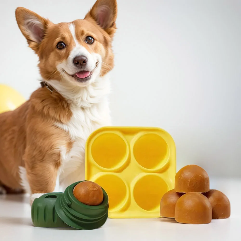Silicone Fillable Dog Toys Maken Frozen Food Tray Summer Cooling Ease ...