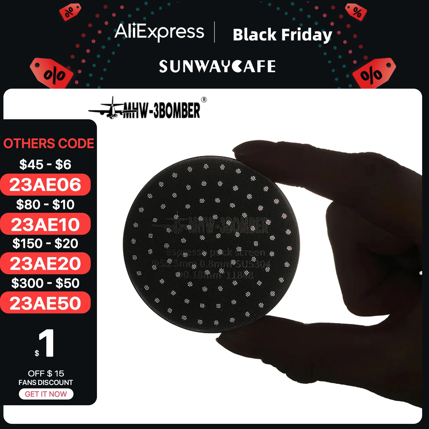 Reusable-Coffee-Filter-Screen-51-53-58mm-Heat-Resistant-Mesh-Screen ...