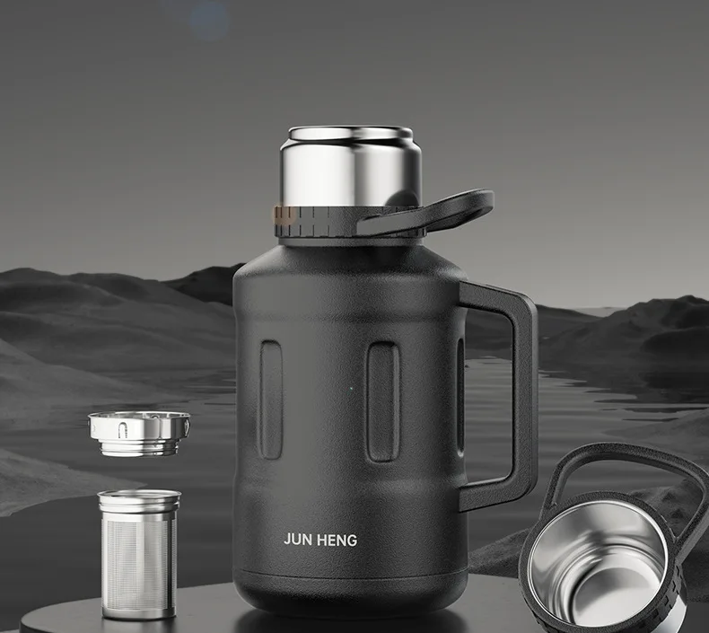 316 Stainless Steel Insulated Thermos Bottle 2L Outdoor Travel Coffee Mugs Thermal Vaccum Water ...