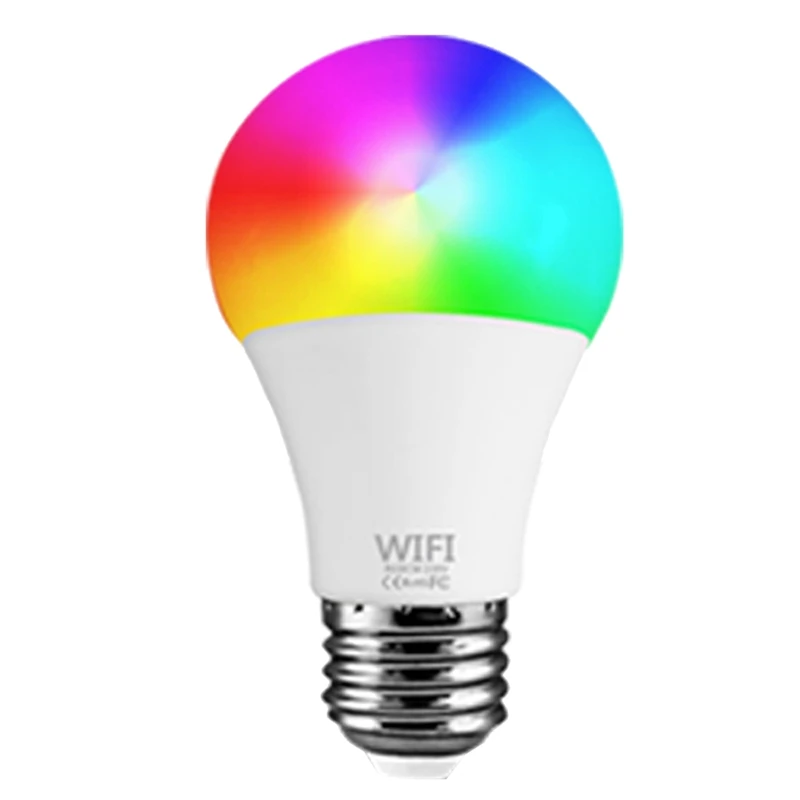 HOT Wifi E27 Led Color Changing Light Bulbs Rgb Lamp Support Alexa ...