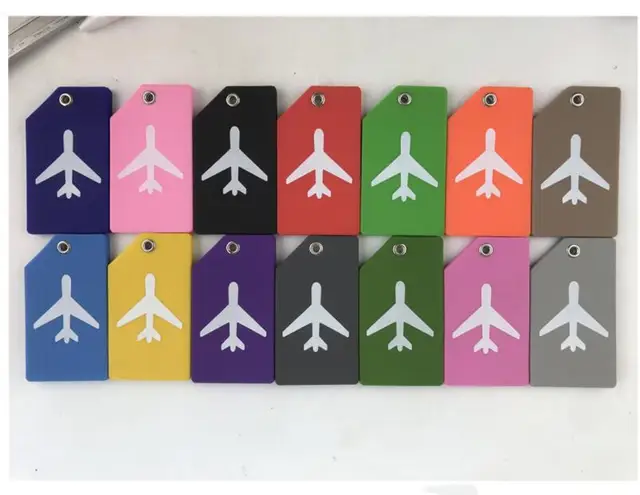 Women Men Travel Accessories Silicon Luggage Tags Suitcase ID Name ...