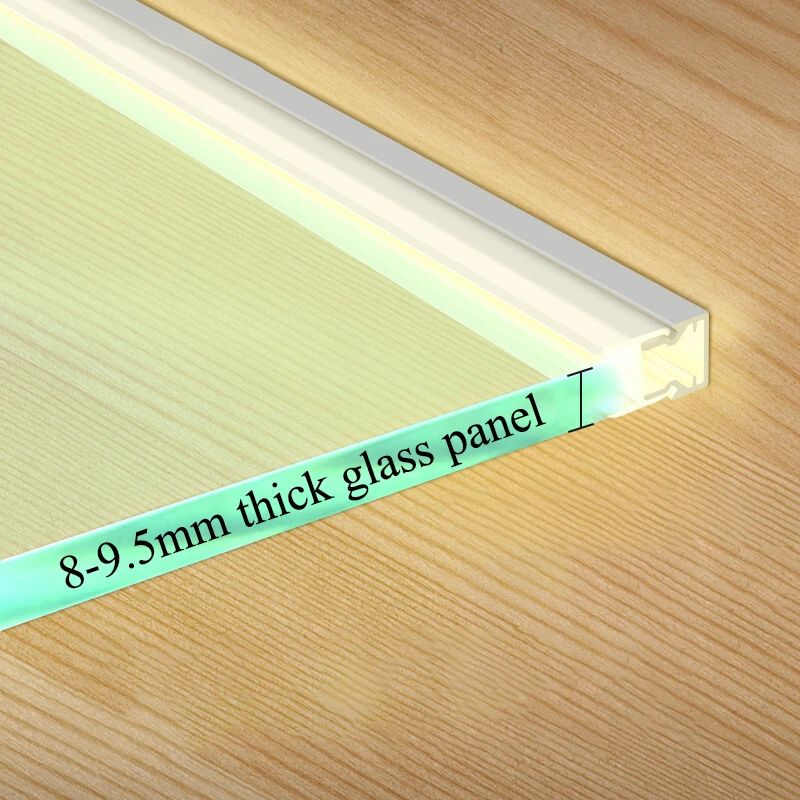 LED Cabinet Layer Light Clip 8-9.5mm Glass Panel Cellarette Showcase ...