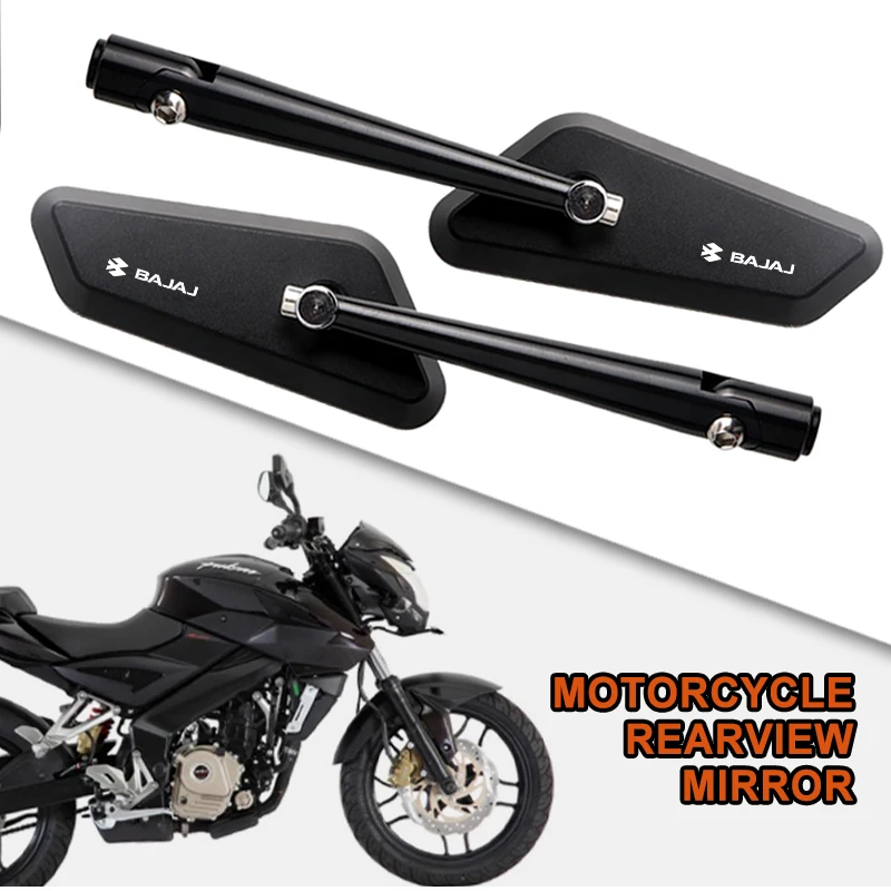 2Pcs/Pair Aluminum Motorcycle Rearview Mirror small Back Side Convex ...