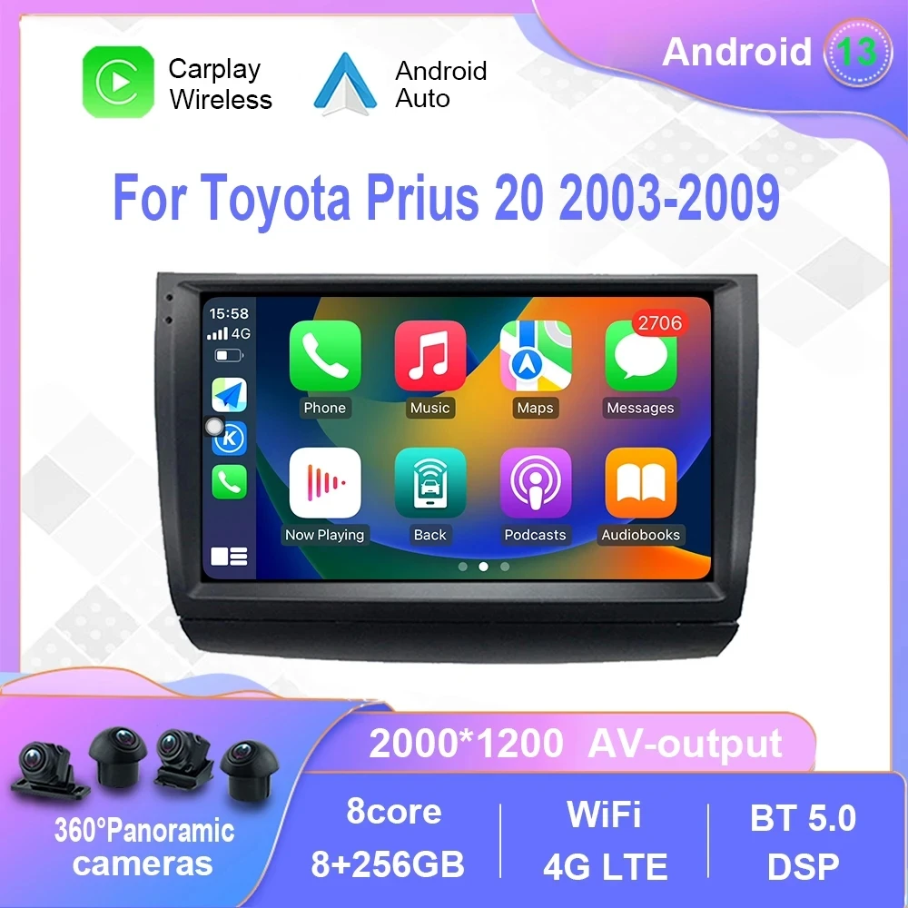 Android-12-0-For-TOYOTA-PRIUS-20-2003-2009-Automotive-Multimedia-Player ...