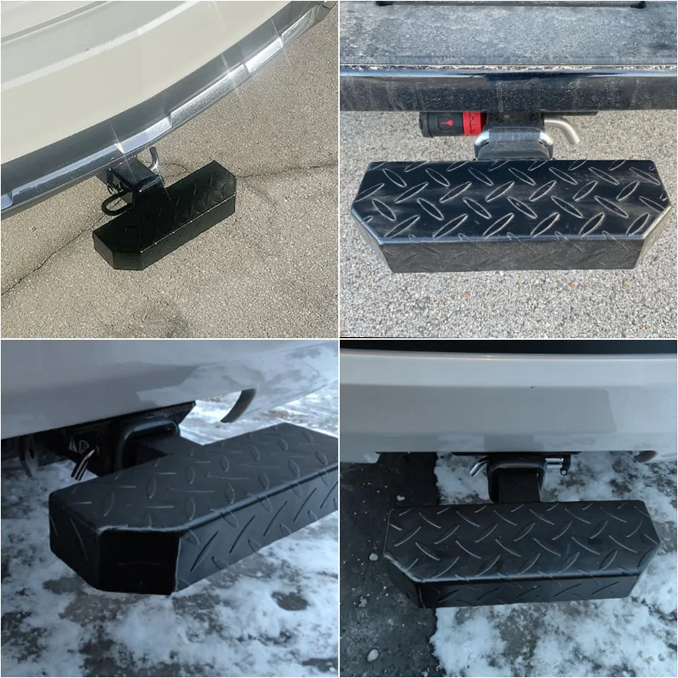 Anti-slip Hitch Step Hitch Step With Bumper Guard - Anti-Slip Trailer ...