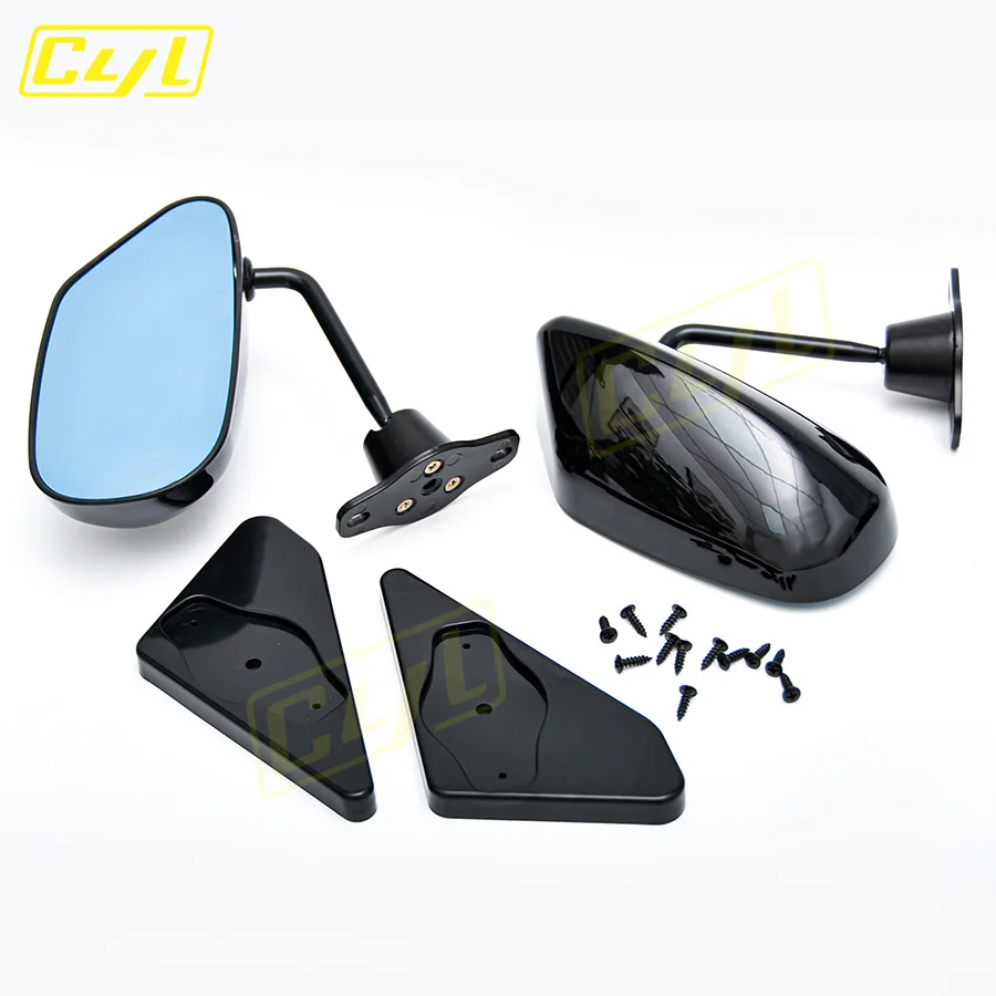 1 Pair Black Craft Square F2 Style Side Mirror Universal Racing F1 Car ...