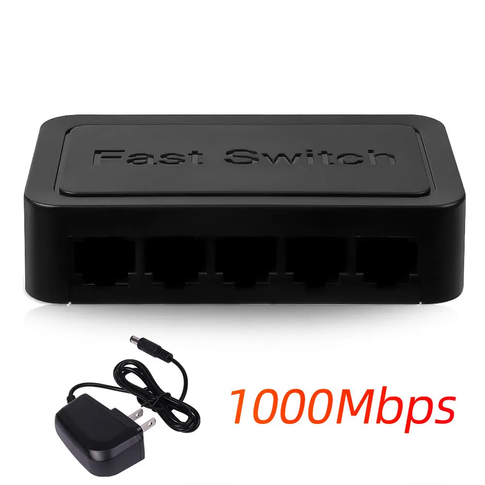 Mini gigabit interruptor de rede 5 portas ethernet internet splitter ...