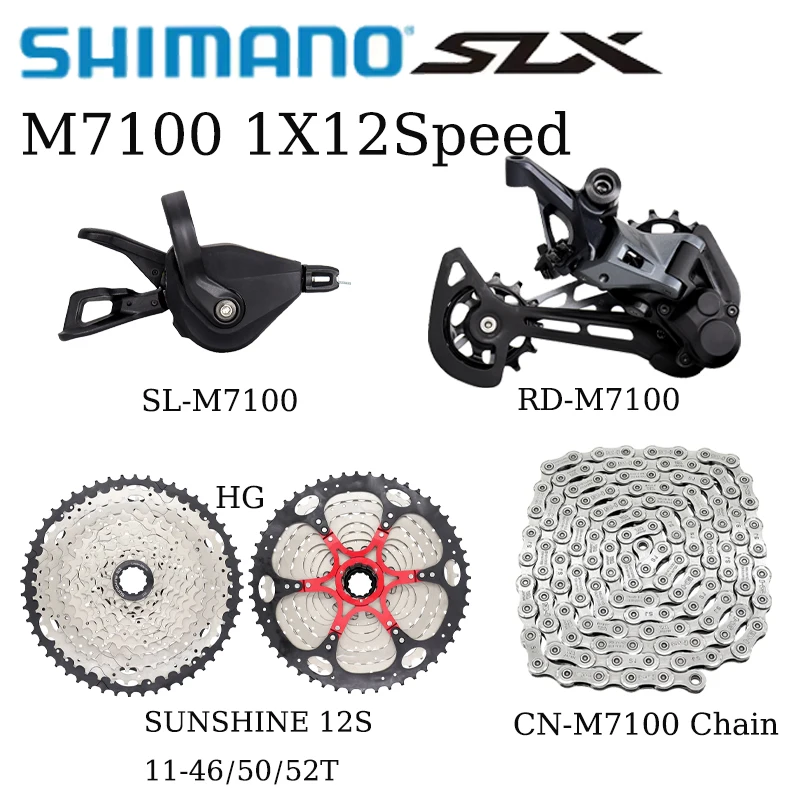 SHIMANO-Kit-de-transmisi-n-de-velocidad-SLX-M7100-1x12-SUNSHINE-HG ...