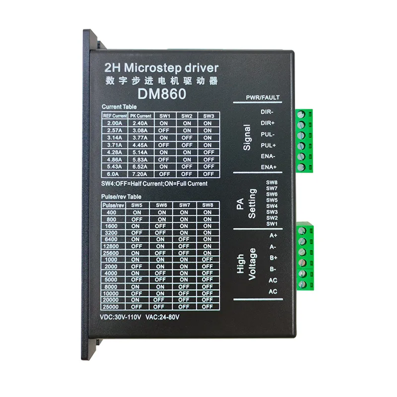 DM860-Step-driver-motor-controller-microstep-motor-brushless-dc-motor ...