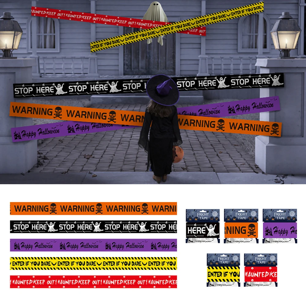 Halloween-Warning-Tape-Signs-Halloween-Props-Danger-Warning-Line-Isolation-Belt-Sign-Home-Garden ...