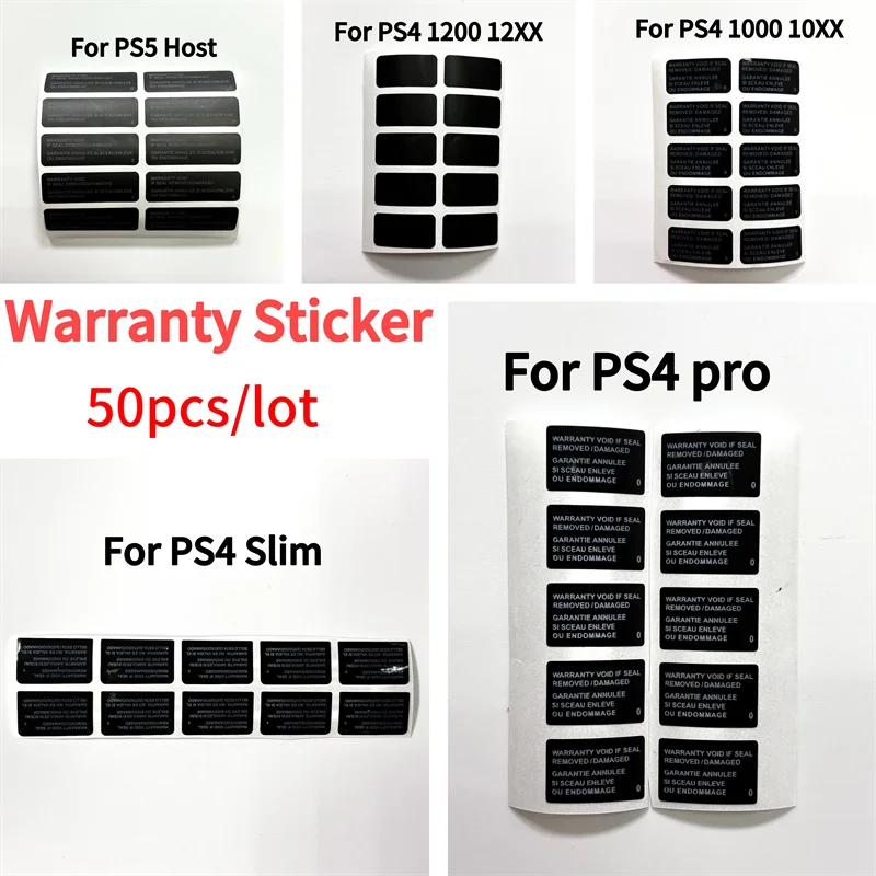 50Pcs/Lot for Ps4 1000 11xx 1200 20xx Slim Pro Housing Host Label Seal ...