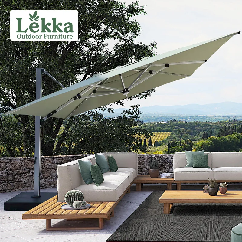 High-end Custom Outdoor Large Parasol Courtyard Umbrella Garden Villa ...